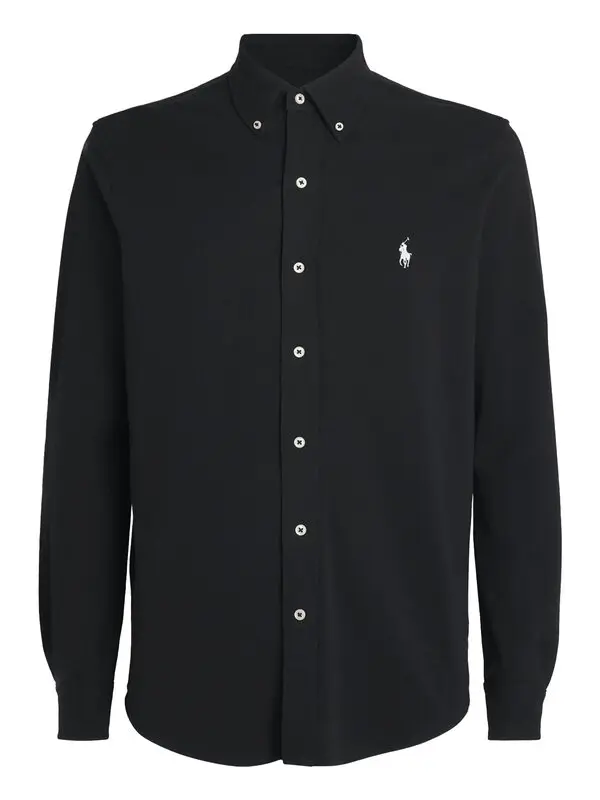 Polo Ralph Lauren Cotton Featherweight Mesh Shirt - Black