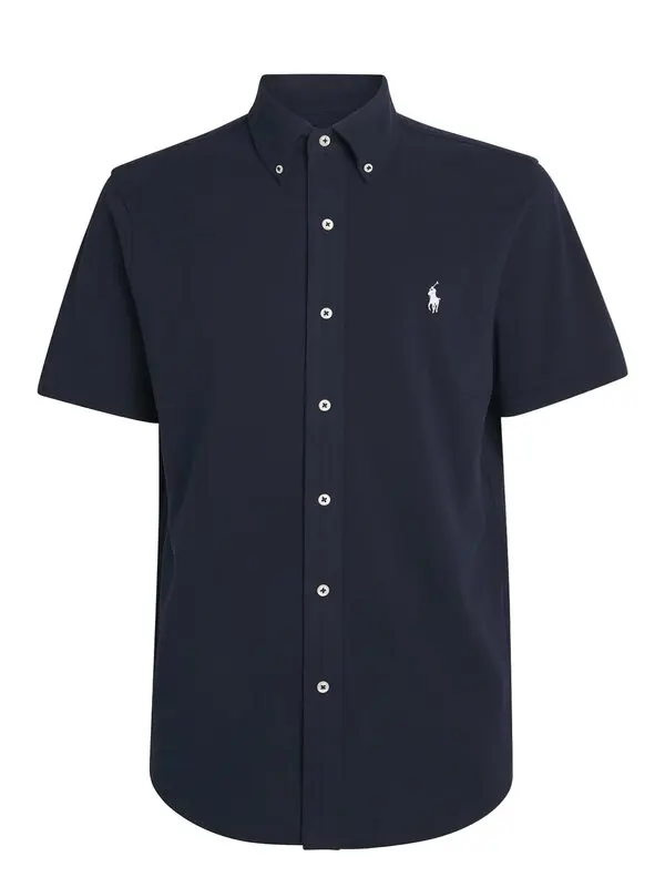 Polo Ralph Lauren Cotton Featherweight Mesh Shirt - Navy
