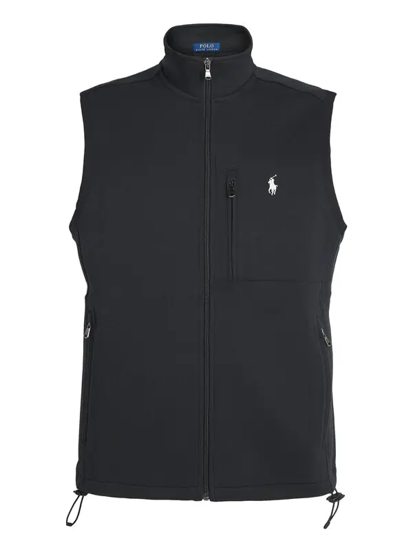 Polo Ralph Lauren Cotton-blend Double-knit Gilet - Black