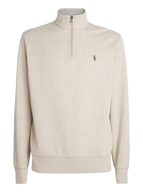 Polo Ralph Lauren Quarter-zip Sweatshirt - Beige