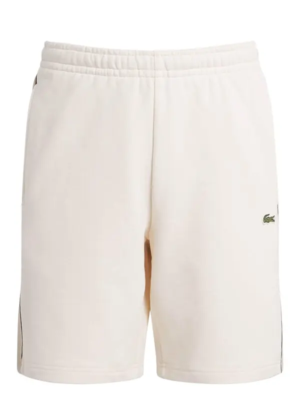 Lacoste Jersey Color-block Sweatshorts - Beige