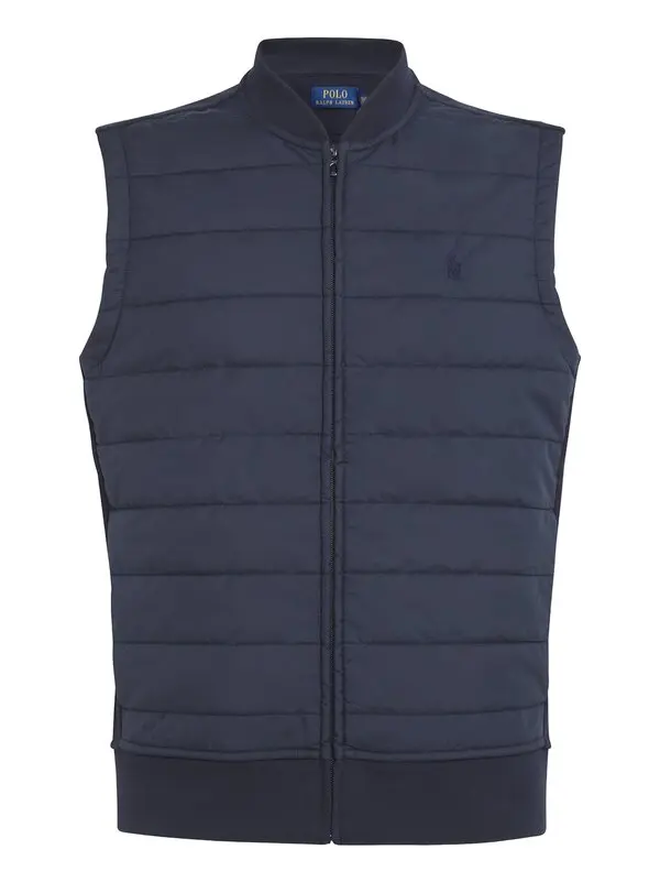 Polo Ralph Lauren Padded Hybrid Zip-up Gilet - Navy
