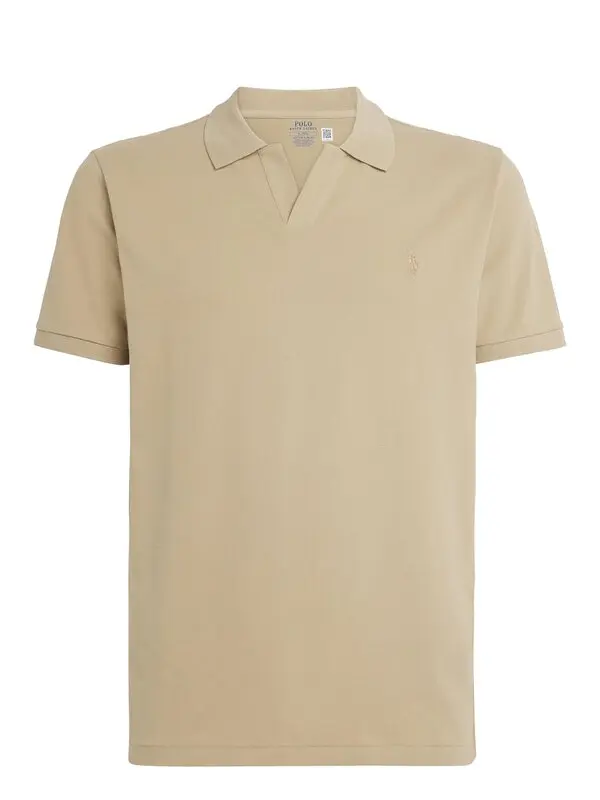 Polo Ralph Lauren Stretch-cotton Custom-fit Polo Shirt - Beige