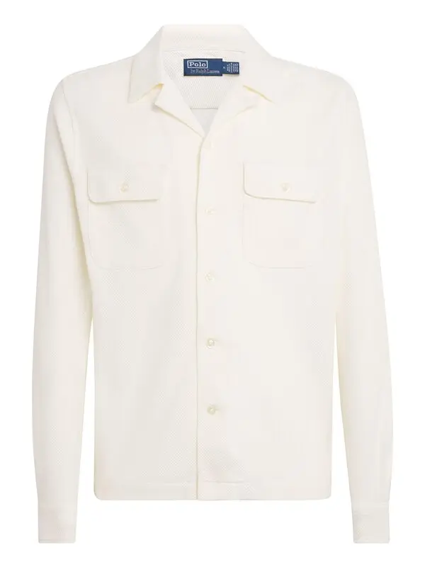 Polo Ralph Lauren Cotton Honeycomb Shirt - Ivory