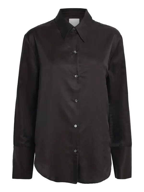 Citizens Of Humanity Cotton-silk Camilla Shirt - Brown
