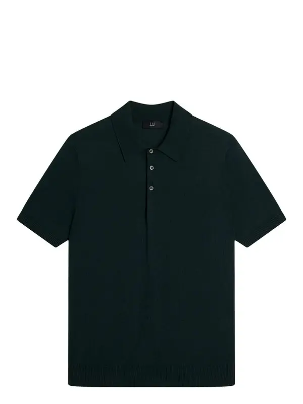 Dunhill Cotton-mulberry Silk Polo Shirt - Green