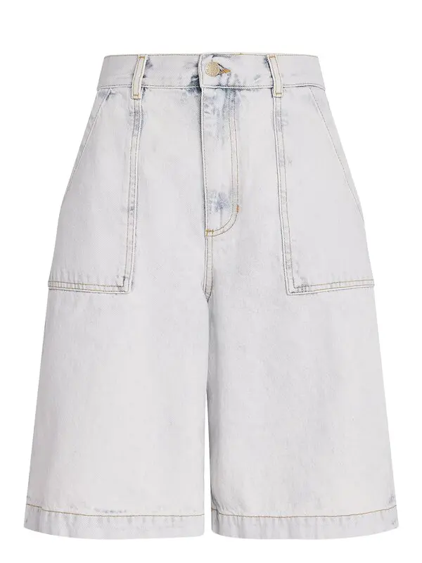 Sandro Denim Bermuda Shorts - Blue