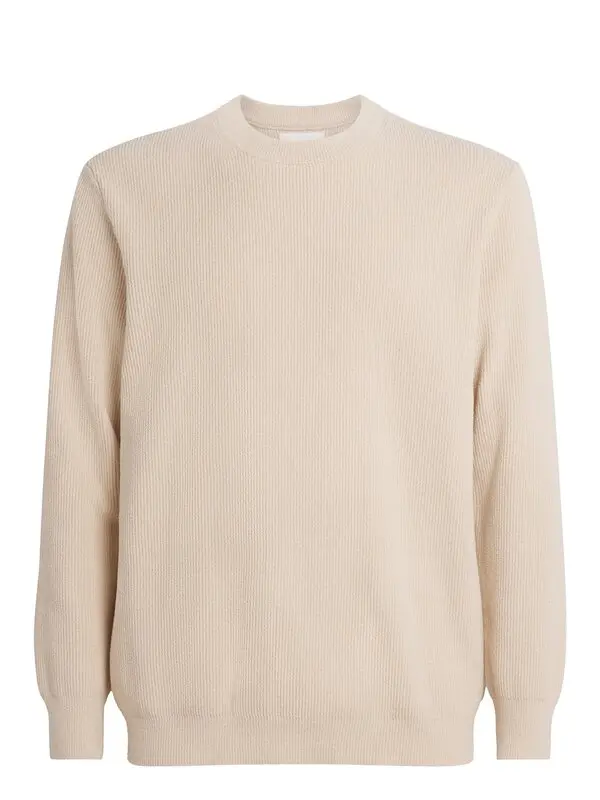 Nn07 Soft Ribbed Danny Sweatshirt - White