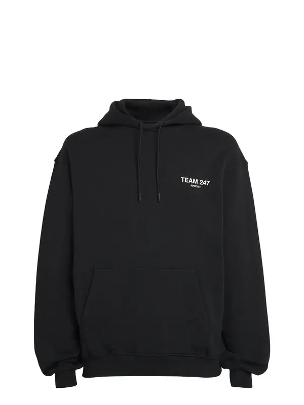 REPRESENT 247 Cotton Team 247 Hoodie - Black