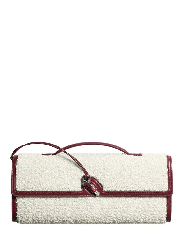 Bottega Veneta Andiamo Clutch - White/lava Red