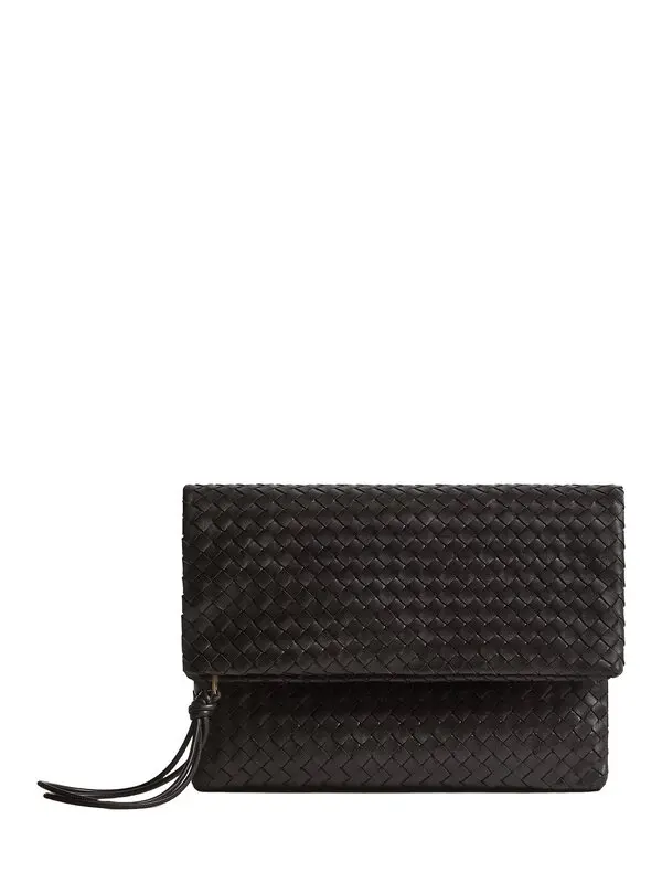 BOTTEGA  VENETA Giornale Pouch - Espresso