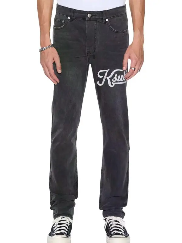 Ksubi Chitch Logo-embroidered Jeans - Grey
