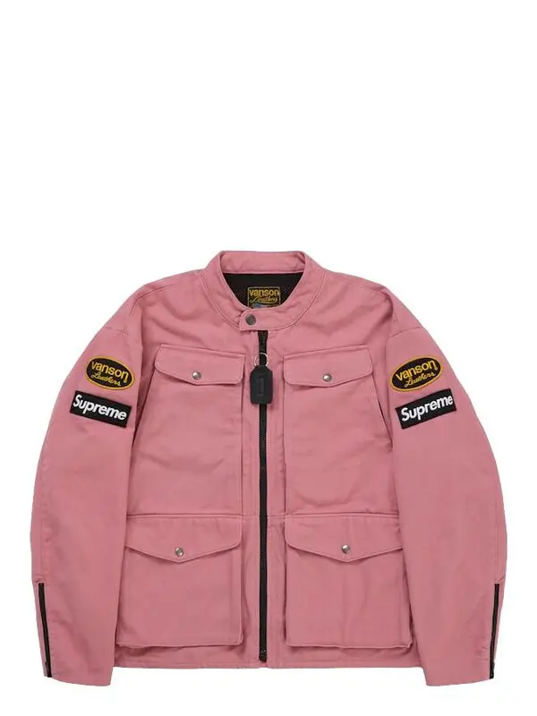 Supreme Vanson Leathers Cordura Jacket - Pink
