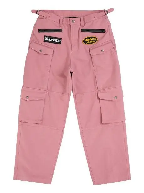 Supreme Vanson Leathers Cordura Pant - Pink