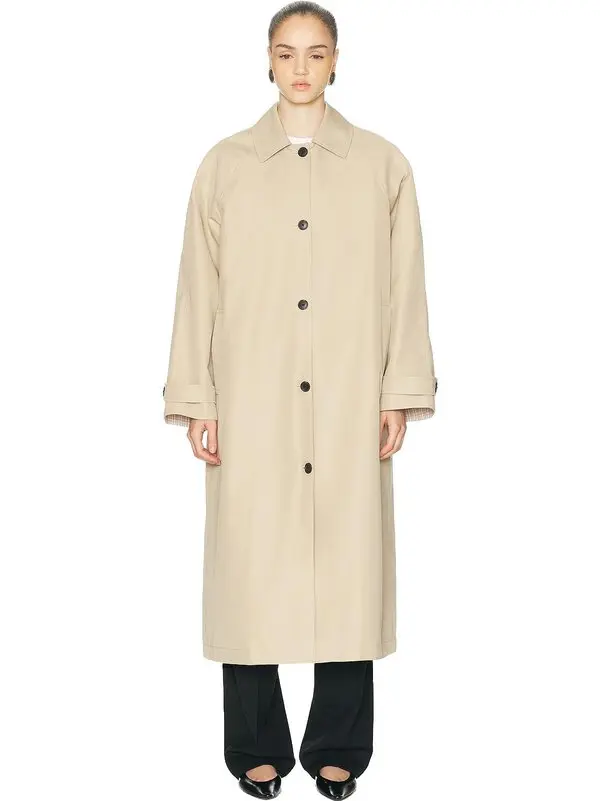 EAVES X Jasmine Tookes Lena Car Coat - Khaki