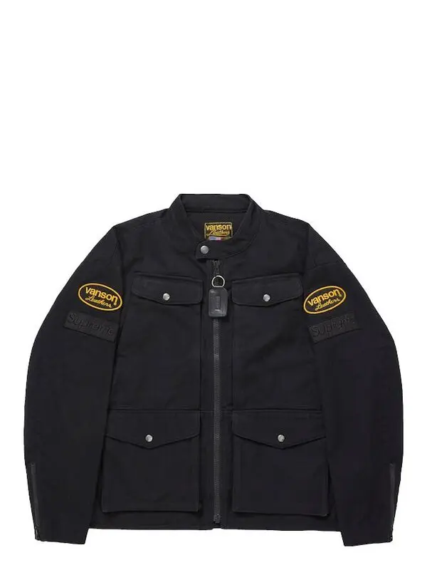 Supreme Vanson Leathers Cordura Jacket - Black