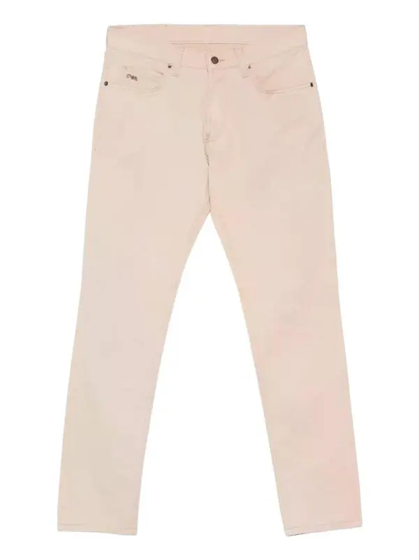 Emporio Armani Logo-patch Trousers - Neutrals