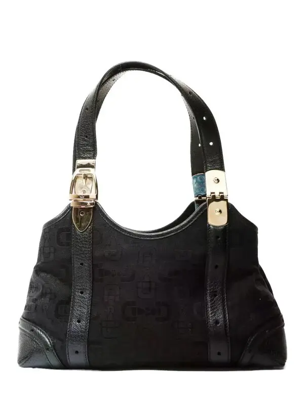 Gucci Buckle-detail Canvas Tote Bag - Black