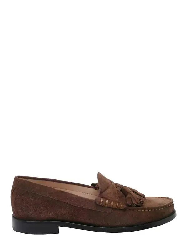 STUART WEITZMAN Round-toe Tassel Loafers - Brown