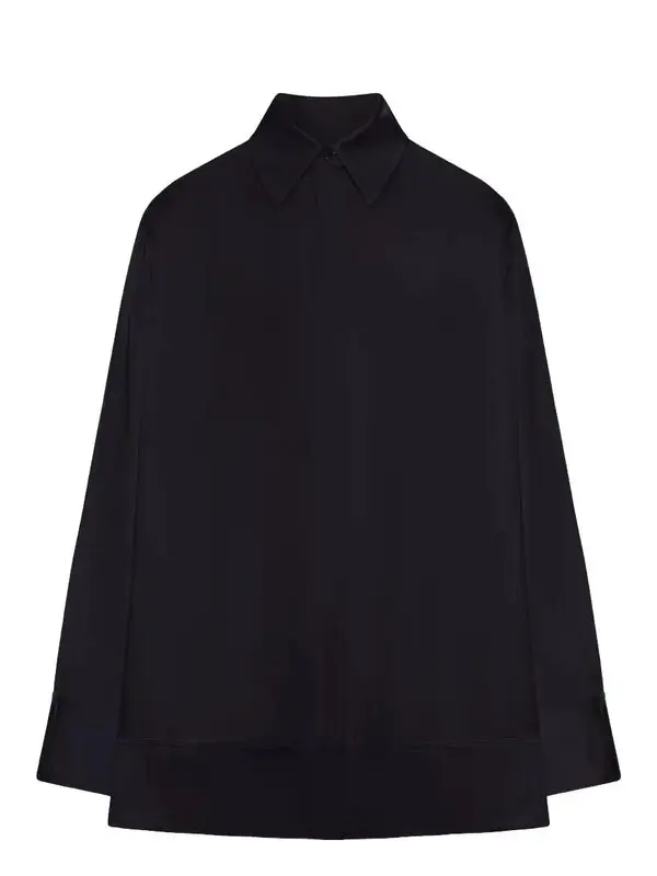 TOTEME Soft Tuxedo Shirt - Black