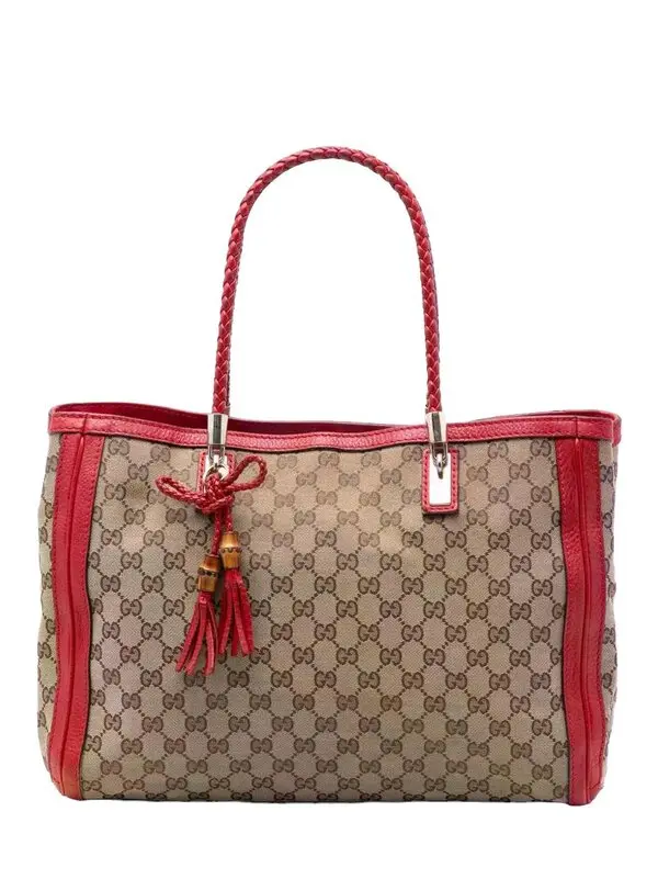 Gucci Medium Gg Canvas Bella Tote Bag - Brown