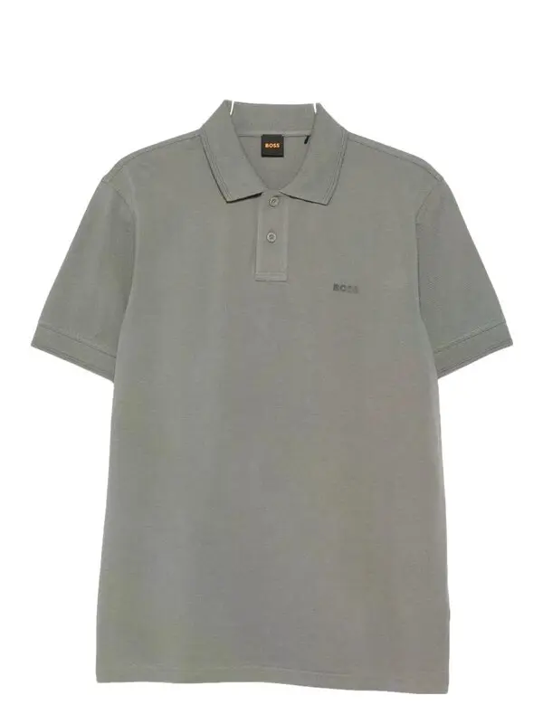BOSS Button Polo Shirt - Green