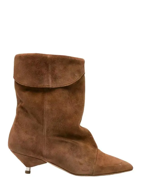 GISEL MOIRE Miriam Pointed-toe Boots - Brown
