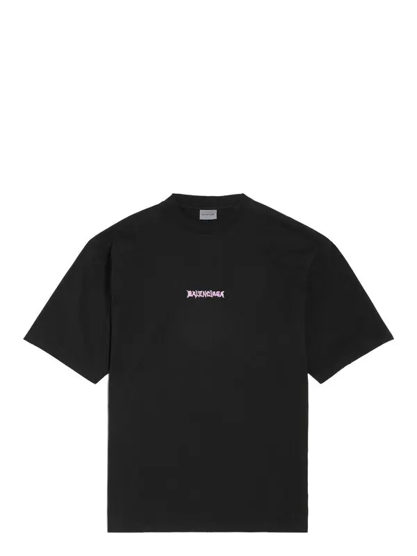Balenciaga Diy Back Medium Fit T-shirt - Black