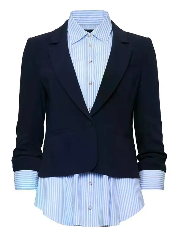 Cinq À Sept Aron Layered Blazer - Blue