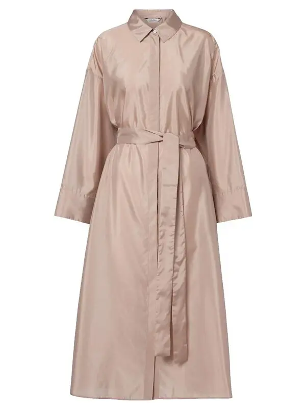 Max Mara Anna Organza Shirt Dress - Pink