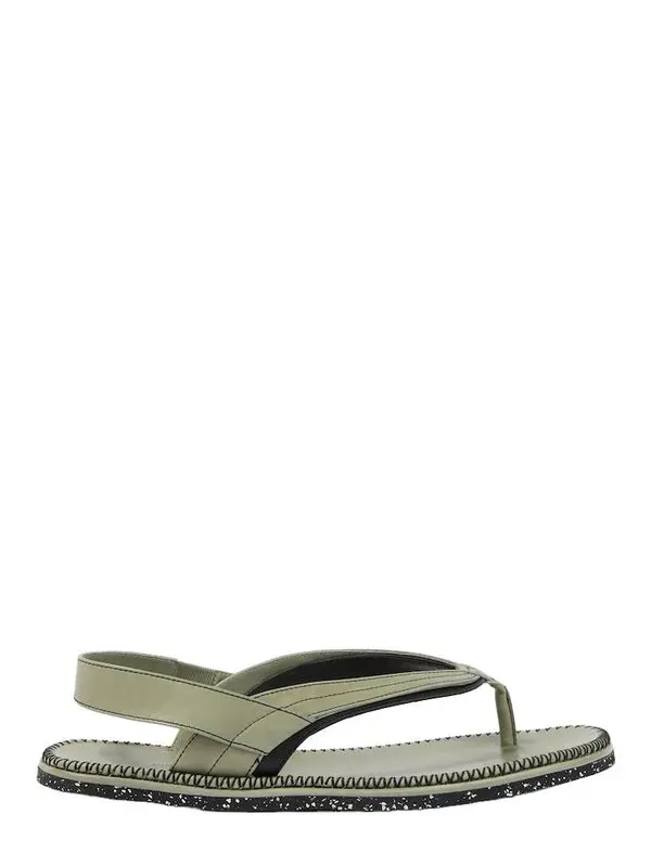 KIKO KOSTADINOV Andras Leather Thong Sandals - Green