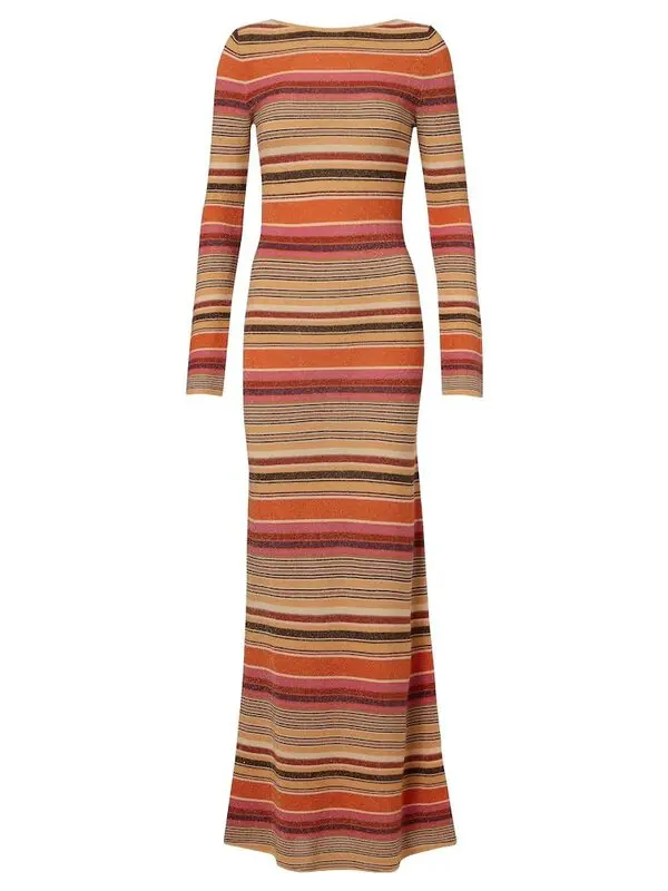 Faithfull The Brand Notturna Striped Maxi Dress - Multicoloured
