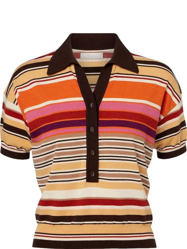 Faithfull The Brand Sable Striped Polo Shirt - Multicoloured