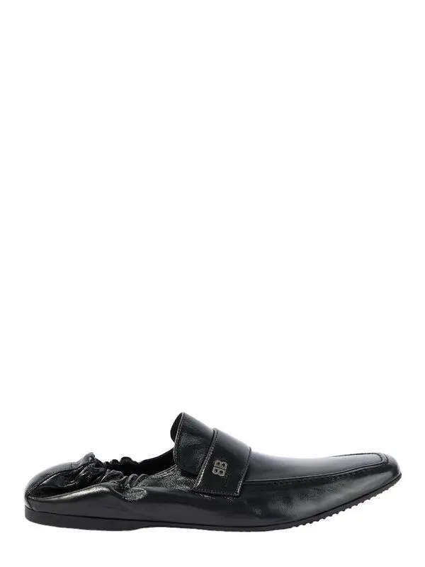 Balenciaga Palermo Leather Loafers - Black