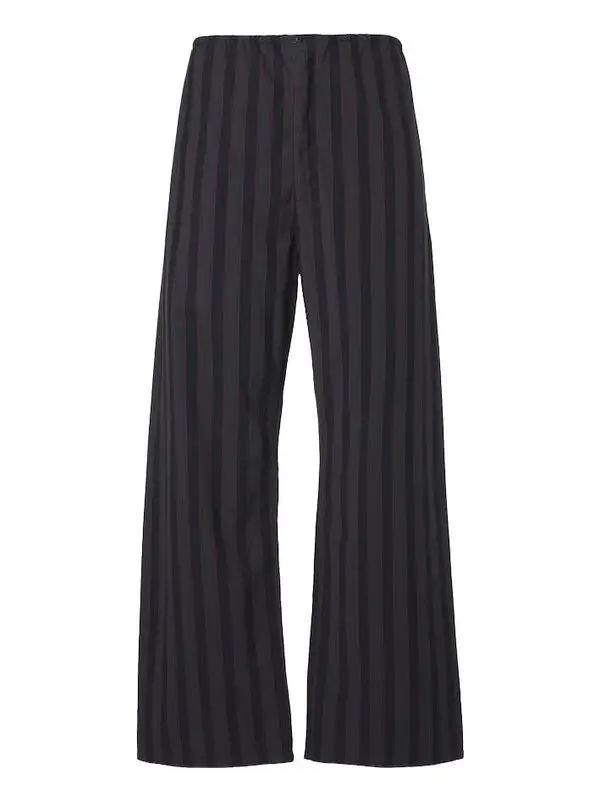 MAISON MARGIELA Striped Wide-leg Pants - Grey
