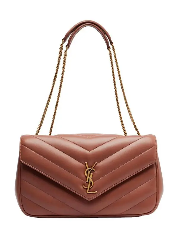 Saint Laurent Loulou Medium Shoulder Bag - Brown