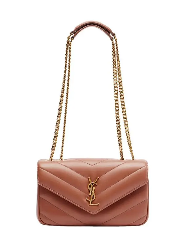 Saint Laurent Loulou Small Leather Shoulder Bag - Brown