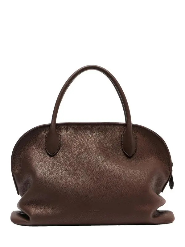 THE ROW Agnes 12 Medium Leather Tote Bag - Brown