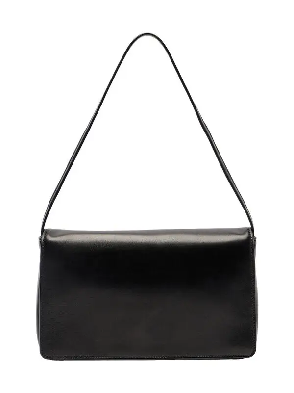 THE ROW Nuance Small Leather Shoulder Bag - Black