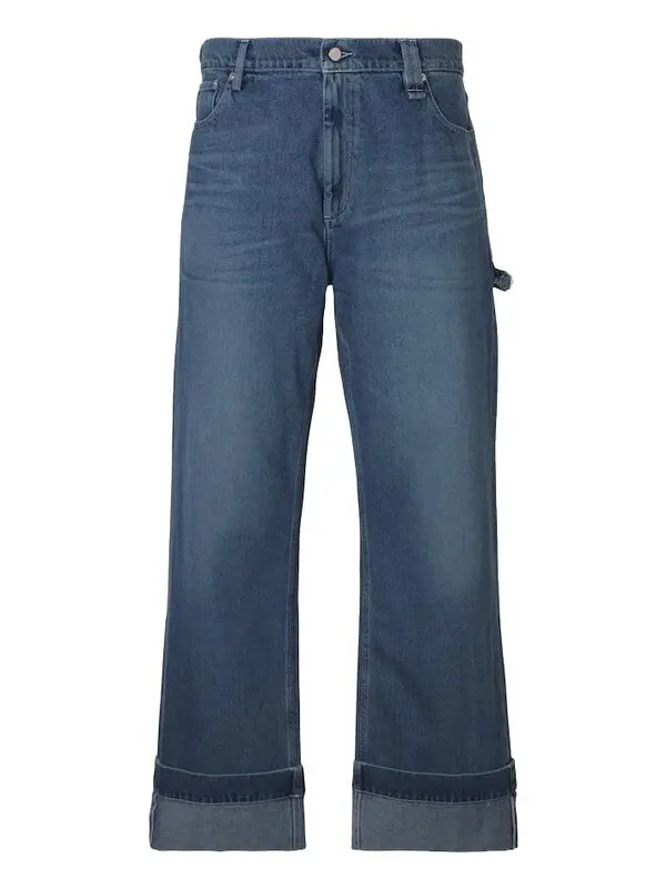 Simone Rocha Crystal-embellished Straight Jeans - Blue