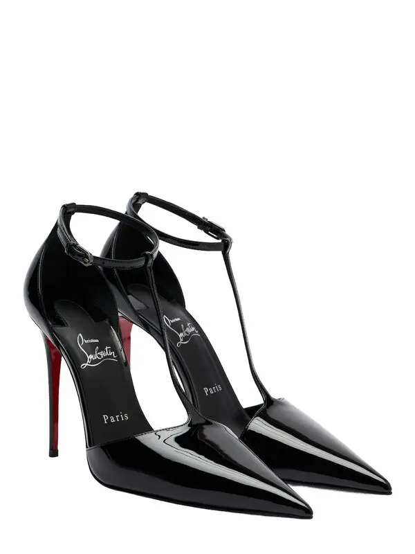 CHRISTIAN LOUBOUTIN Kate Patent Leather Pumps - Black