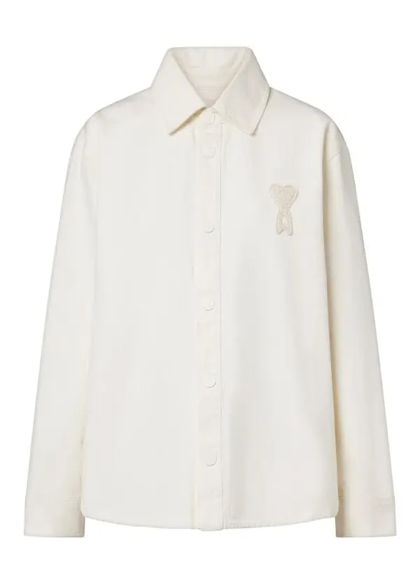 Ami De Cœur Cotton Twill Overshirt - White