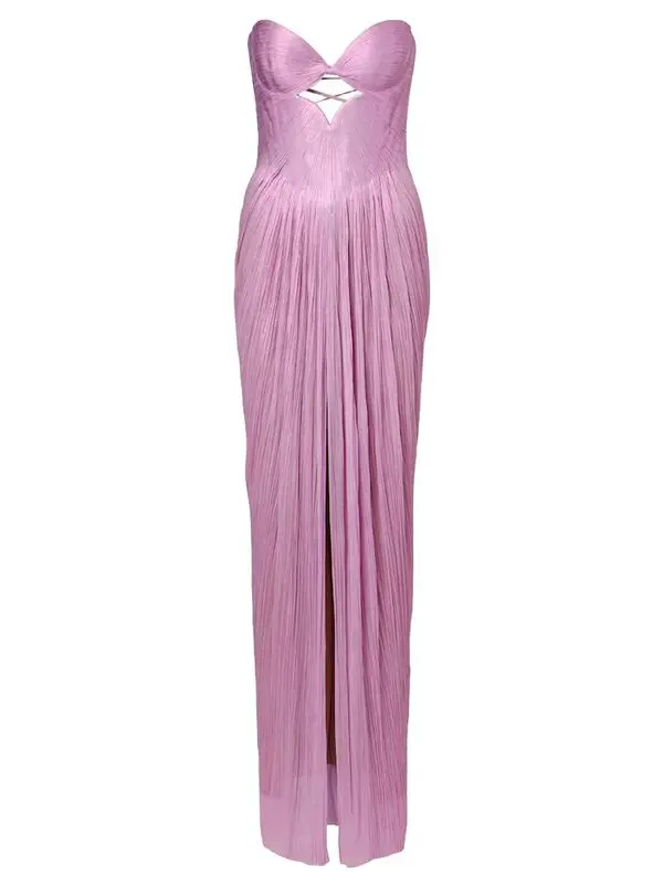 MARIA LUCIA HOHAN Stephanie Silk Tulle Gown - Pink
