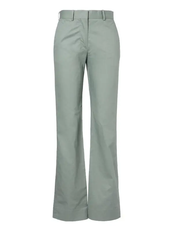 Acne Studios Cotton Twill Wide-leg Pants - Green