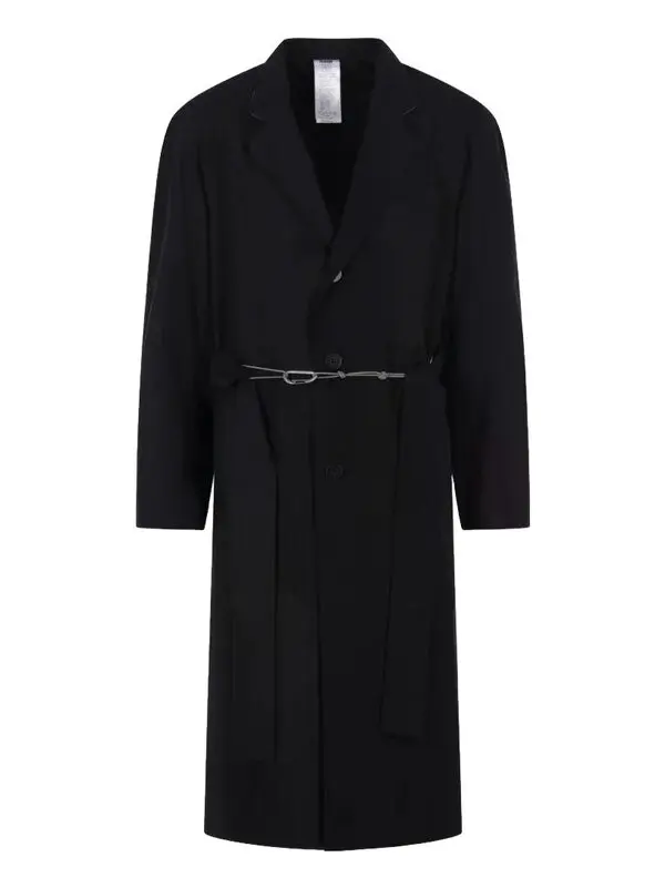MAGLIANO Belted Cotton Coat - Black