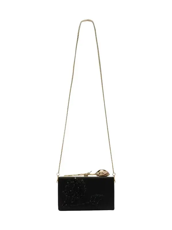 Erdem Bloom Minaudière Clutch - Black