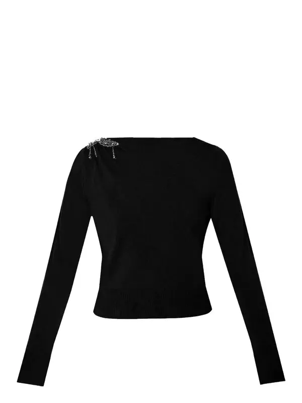 Erdem Cropped Sweater - Black