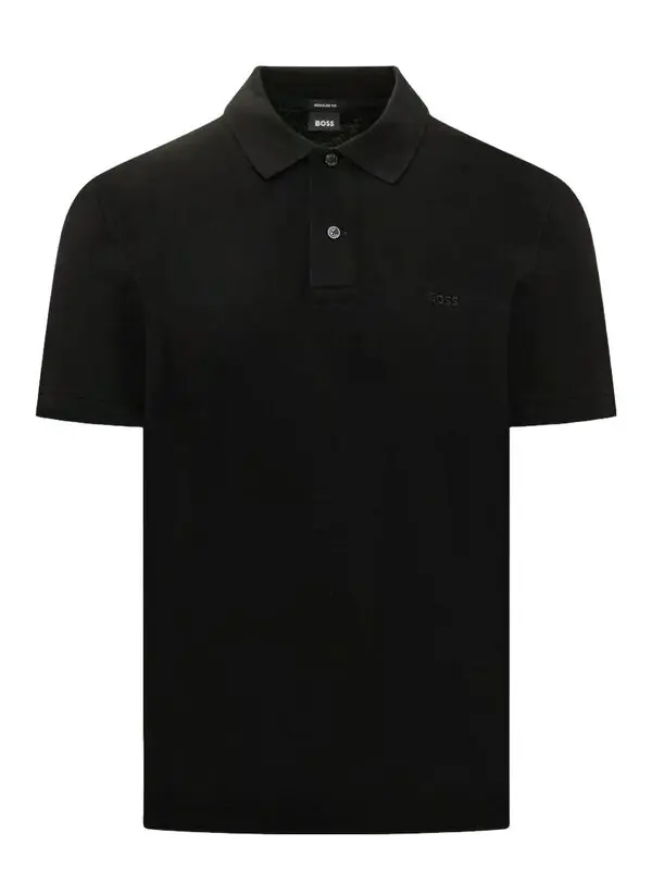 BOSS Buttoned Pallas T-shirt - Black