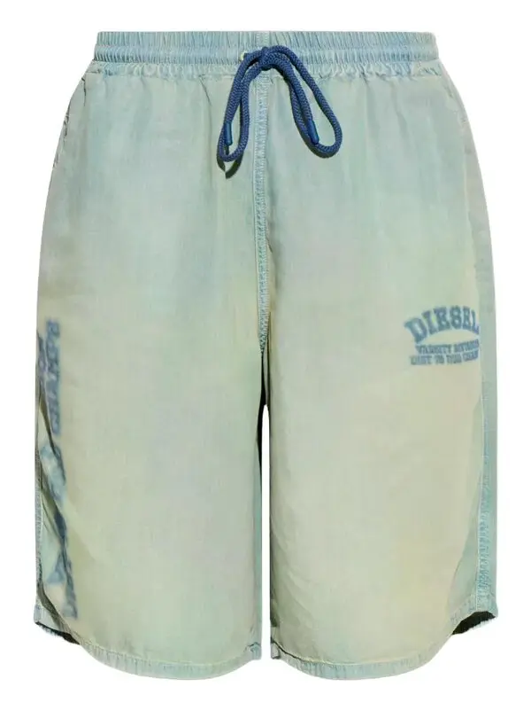 DIESEL® D-enimos Drawstring Shorts - Blue