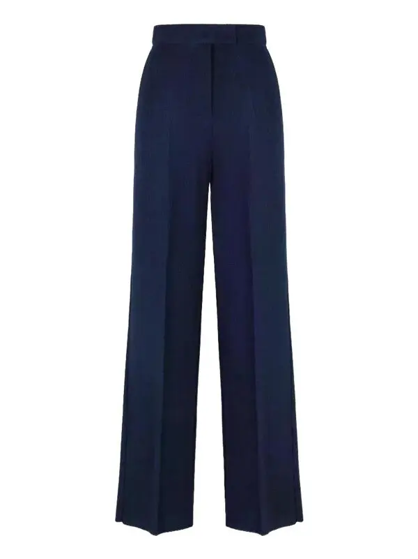 Max Mara Concealed-fastening Trousers - Blue